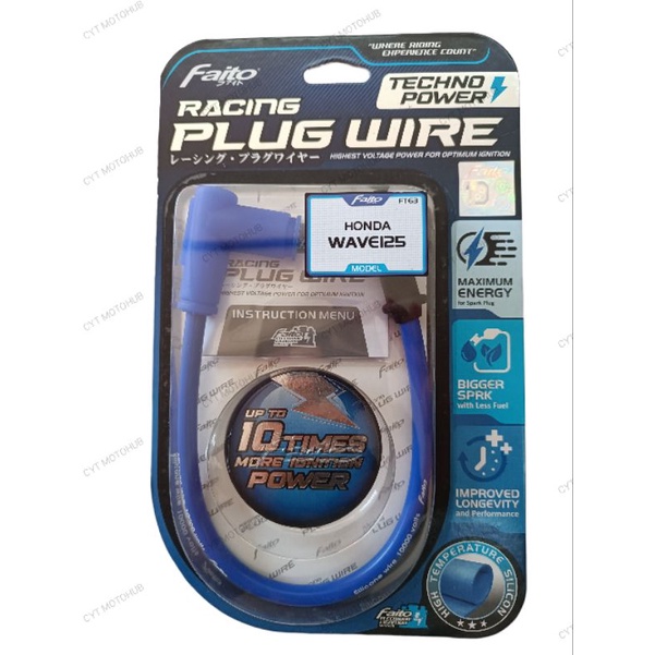 FAITO Racing Plug Wire w/ Spark Plug Cap (Angled/Straight) | Shopee ...