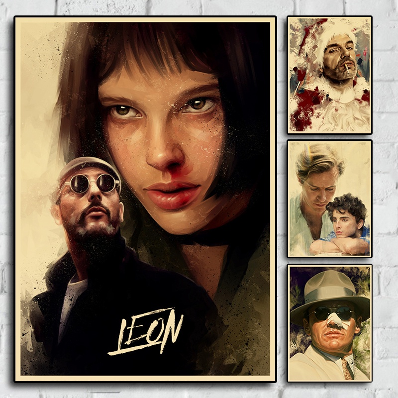 40 Designs Movies And Tv Retro Kraft Paper Posters Fancy WallPaper ...