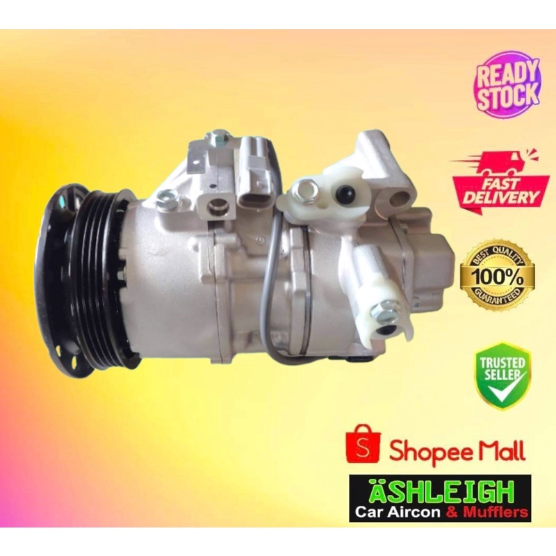 Ashleigh Toyota Vios 2010-2011 Clutchless Compressor Car Aircon Parts ...