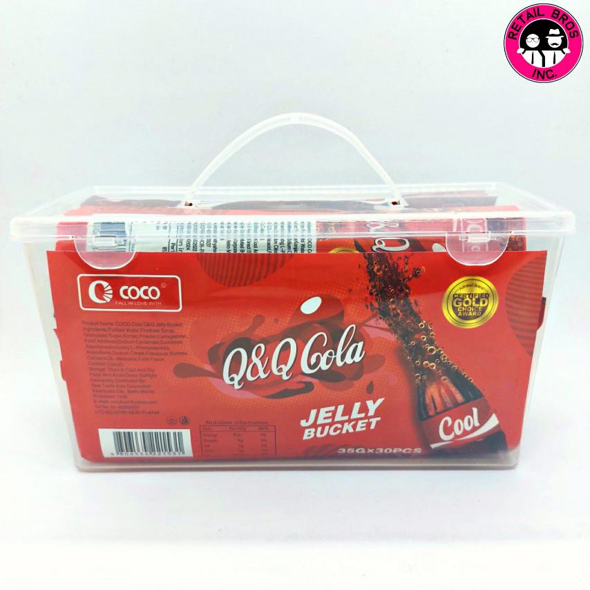 Q&Q JELLY COLA MILK TEA FRUIT BUCKET | COCO 30 PIECES | Shopee Philippines