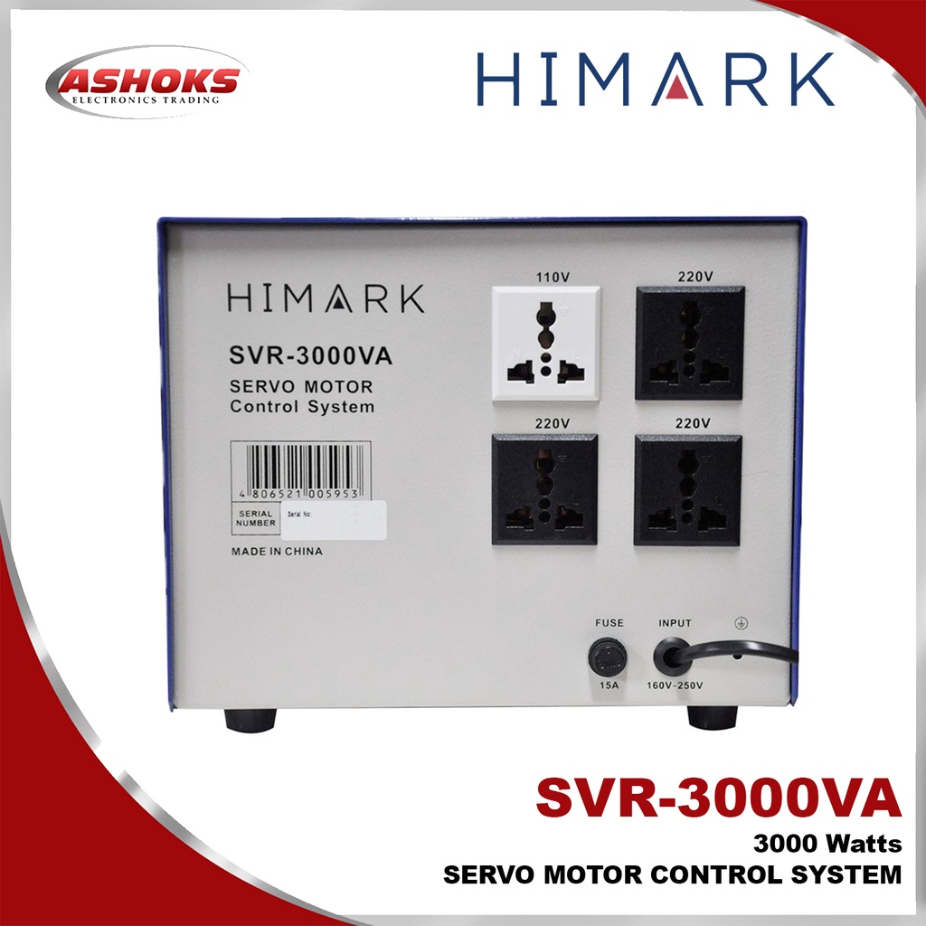Himark SVR 3000VA AVR 3000W / Servo Motor type Automatic Voltage ...