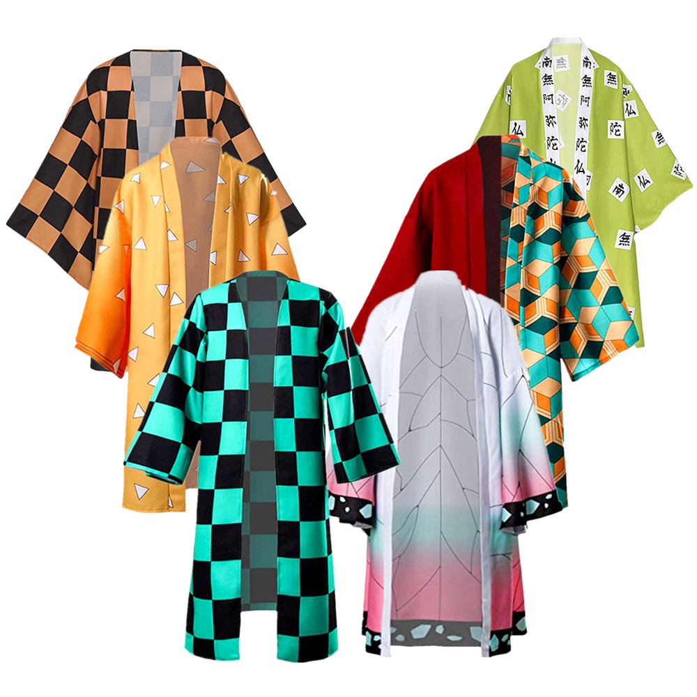 Anime Demon Slayer Kamado Tanjirou Agatsuma Zenitsu Cosplay Costume ...