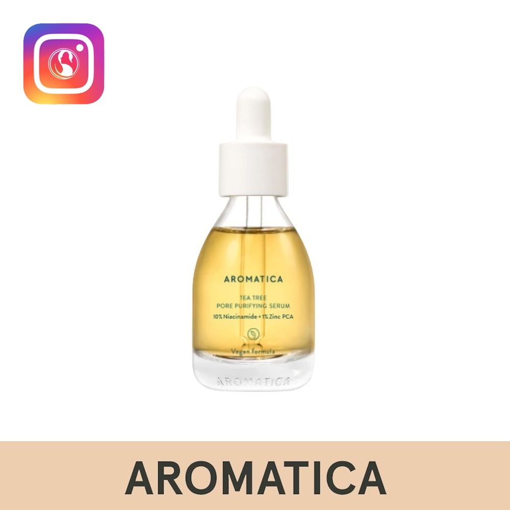 AROMATICA Tea Tree Pore Purifying Serum 10% Niacinamide +1% Zinc PCA 30ml | Shopee Philippines