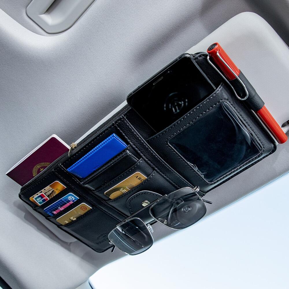 car card holder Car Sun Visor Organizer Car Accessories Interior ...