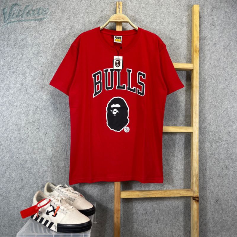 MERAH Red BULLS 93 Short T-Shirt a bathing ape bape tshirt casual ...