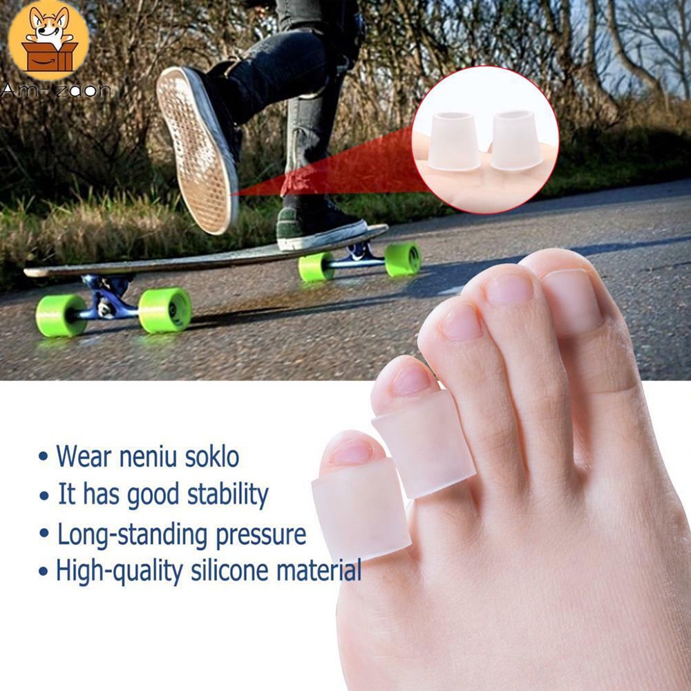 [Am-az] 2pcs Transparent Gel Finger Protector, Hammer Toe Separator ...