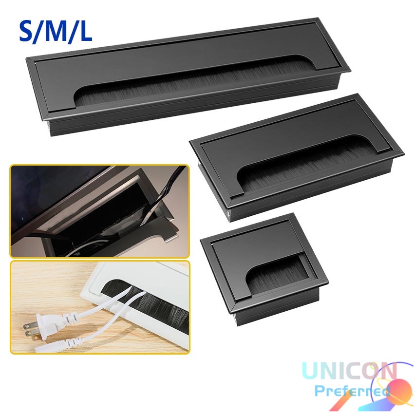 8*8/15/28cm Desk Grommet Insert ectangle Desk Table Cable Hole Cover ...