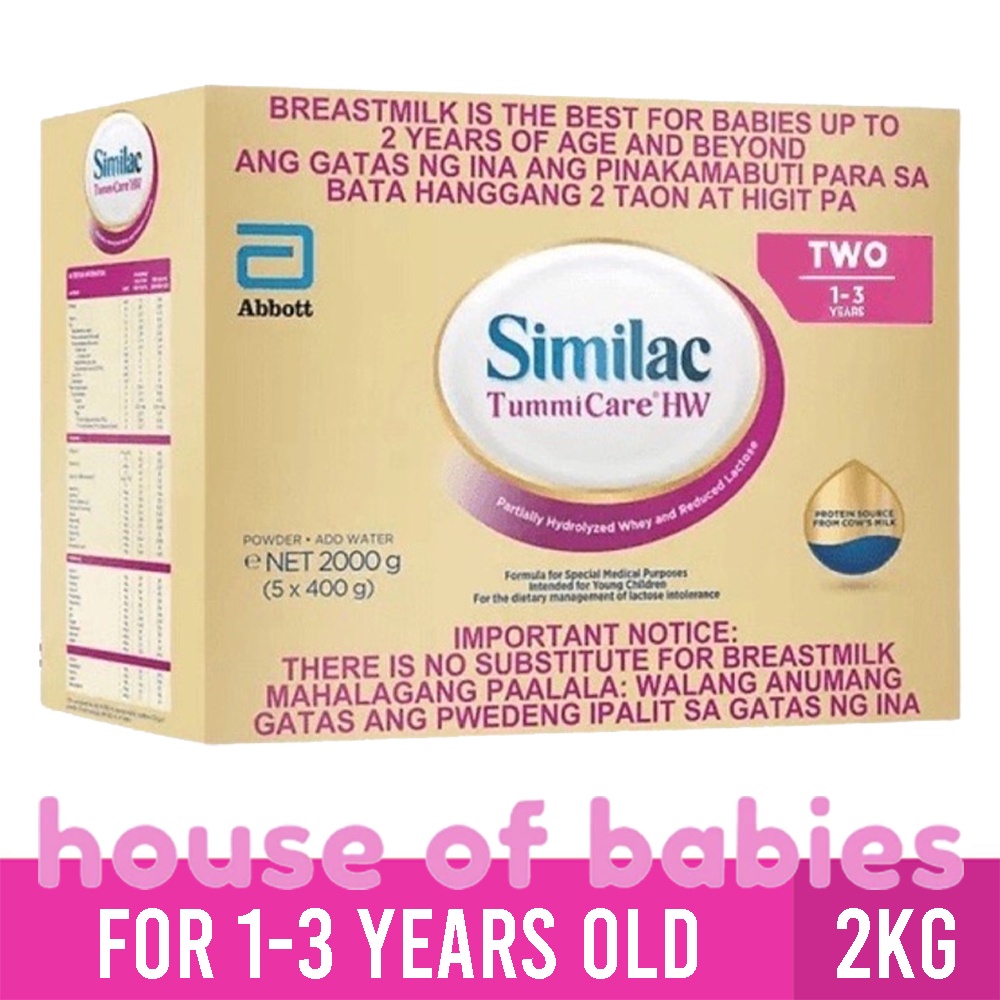 Similac TummiCare HW Two 2kg 1-3 Years Old Milk Supplement | Shopee ...