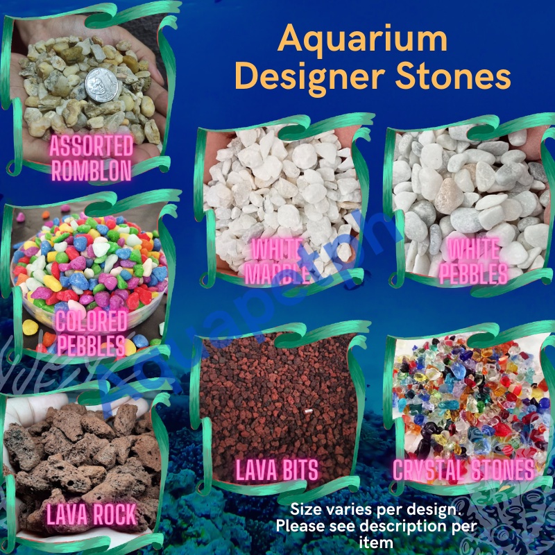 Colorful Rocks Selected White Pebbles Stones Natural stone Aquarium ...
