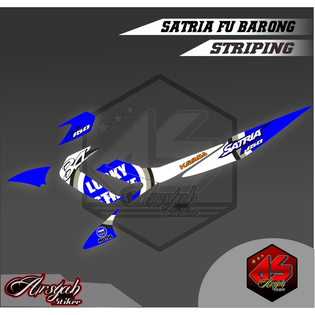 Satria fu Barong Striping / satria Barong Striping / Old satria fu ...