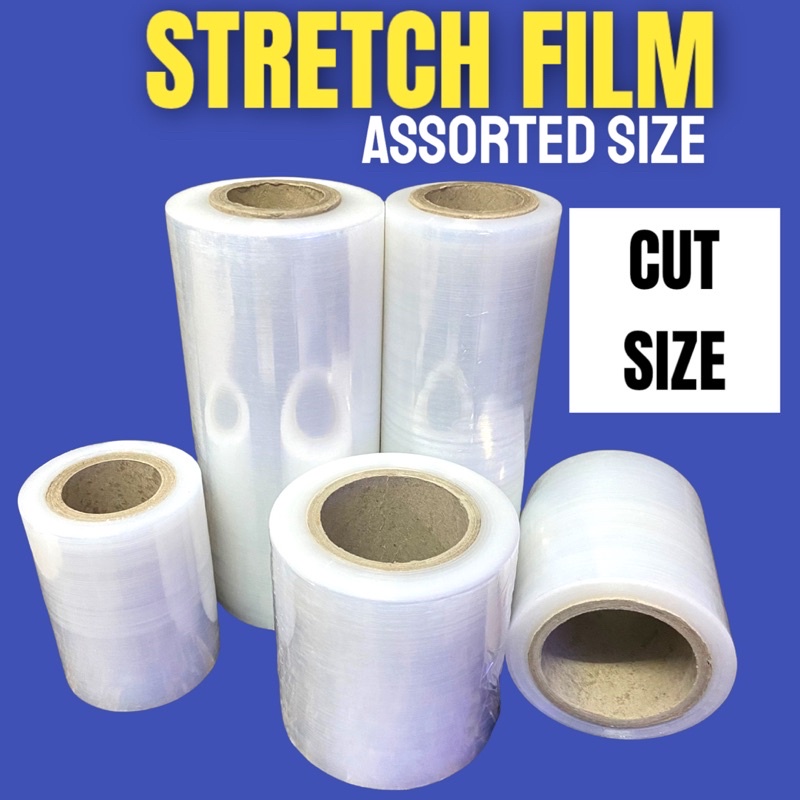 STRETCH FILM Cut Sizes(5” to 10”) 300m/500m Sold per Roll | Shopee ...