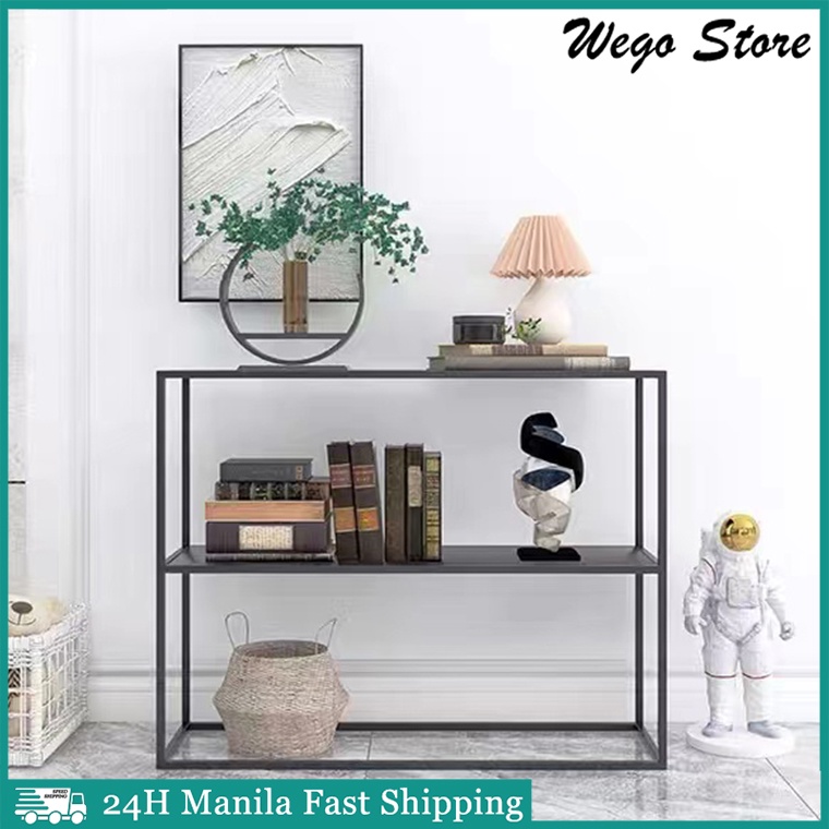 Console table Metal Display Table Entrance Table storage Sofa side ...