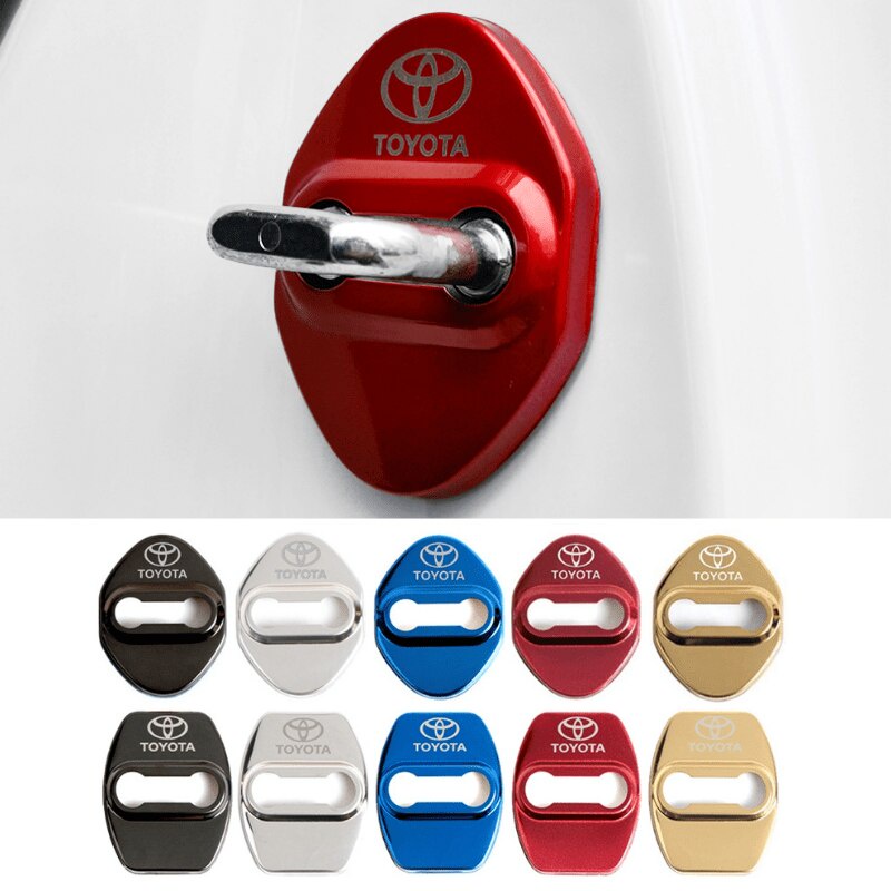 Car Door Lock Cover for Toyota Prius CHR Rav4 Corolla Levin Camry ...