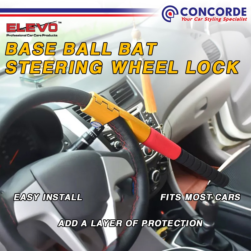 ELEVO STEERING WHEEL LOCK | Shopee Philippines