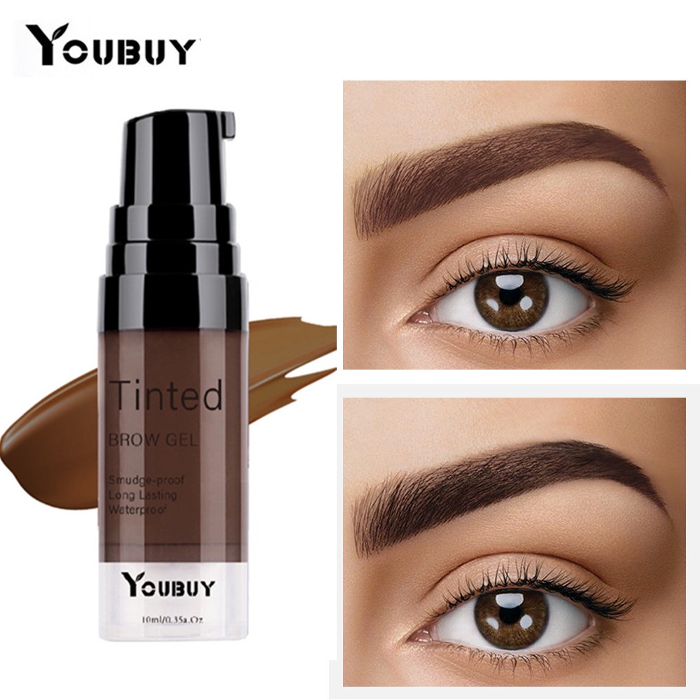 YOUBUY Waterproof Eyebrow Gel Long Lasting Eye Brow Tinted Cream ...