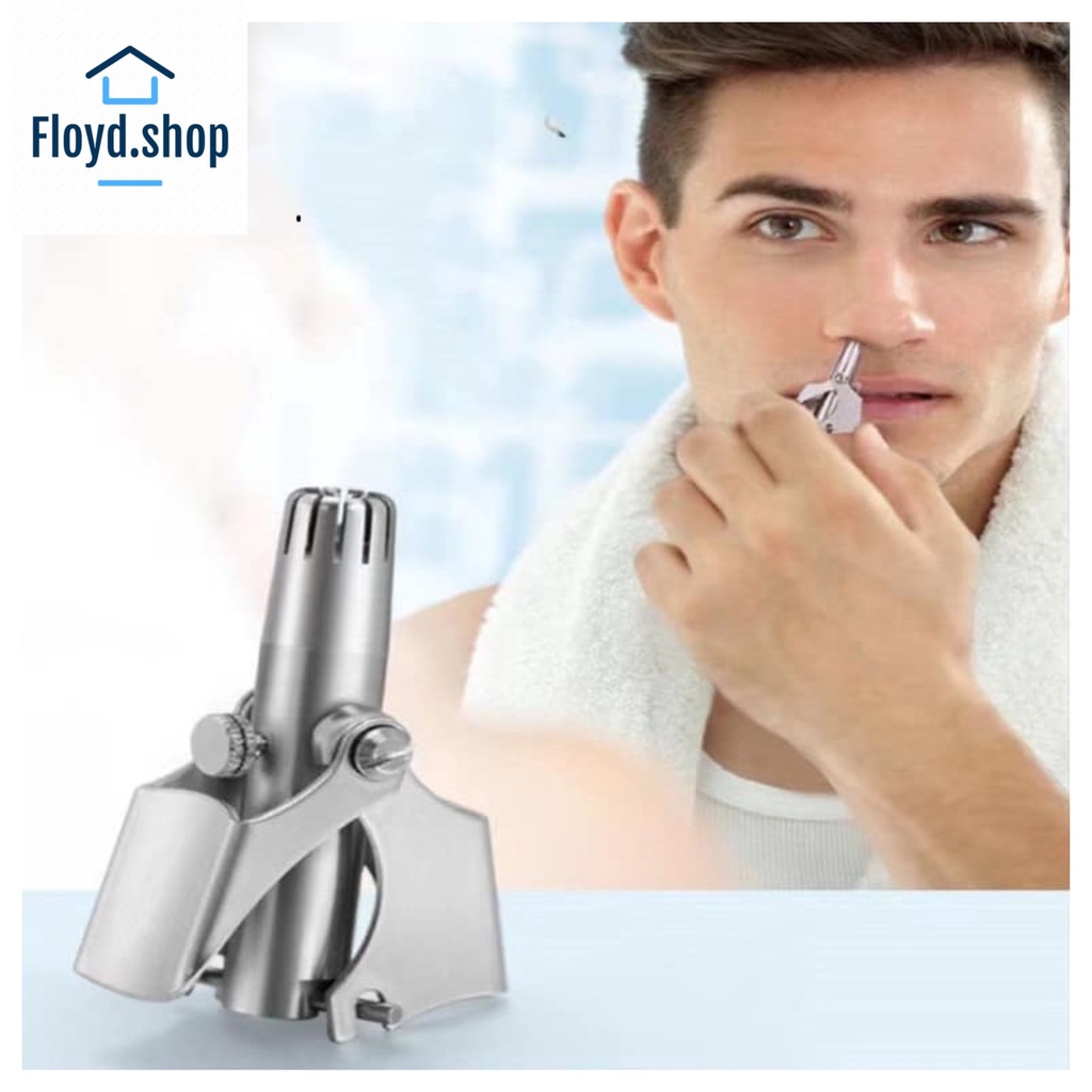 FLOYD Good quality Manual Stainless Steel Nose Ear Hair Trimmer hair ...