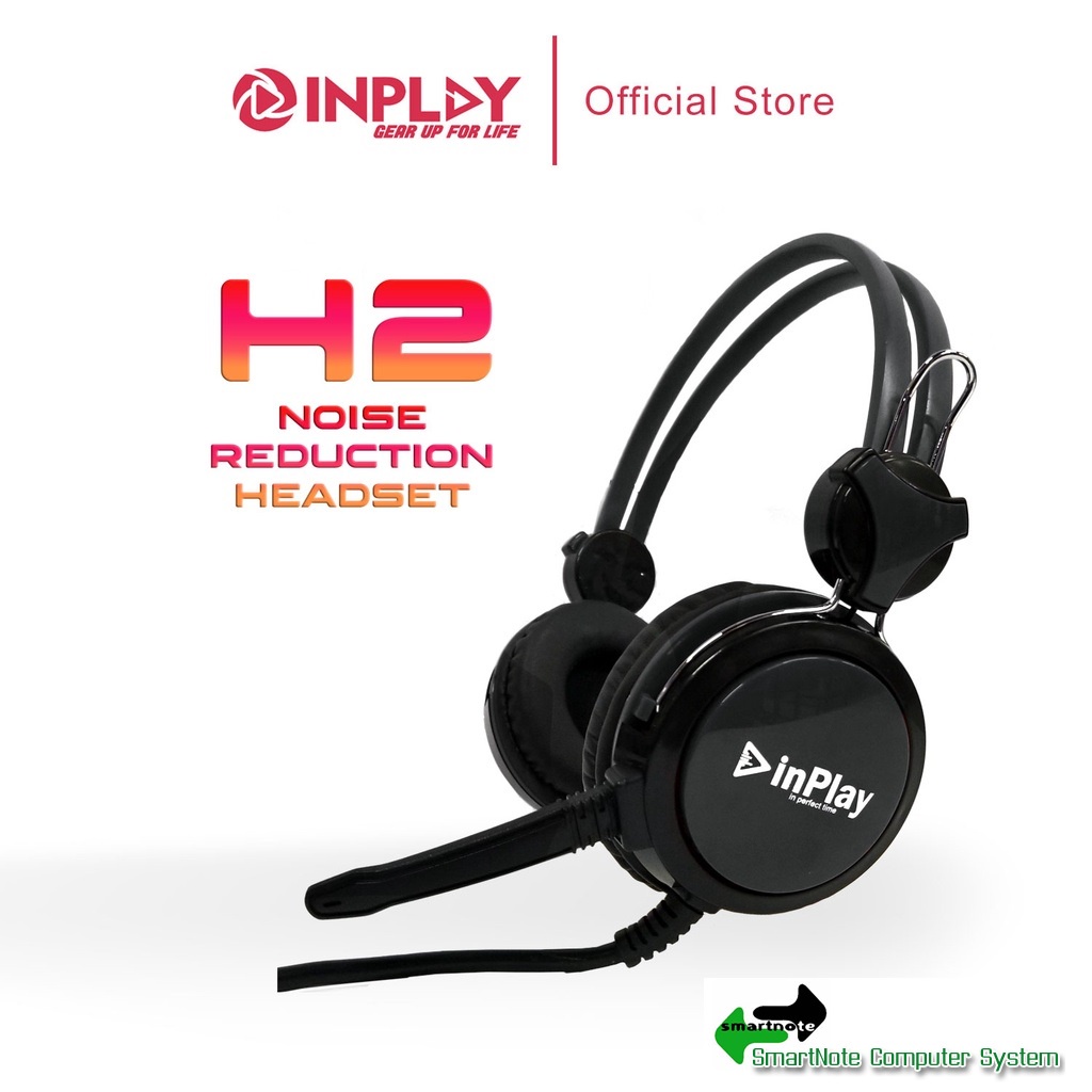 INPLAY H2 NOISE REDUCTION GAMING HEADSET - with Microphone, 1.5 meter ...