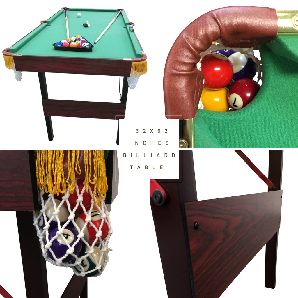 32x62 inches (5ft) Billiard Table with complete accessories / bilyaran ...