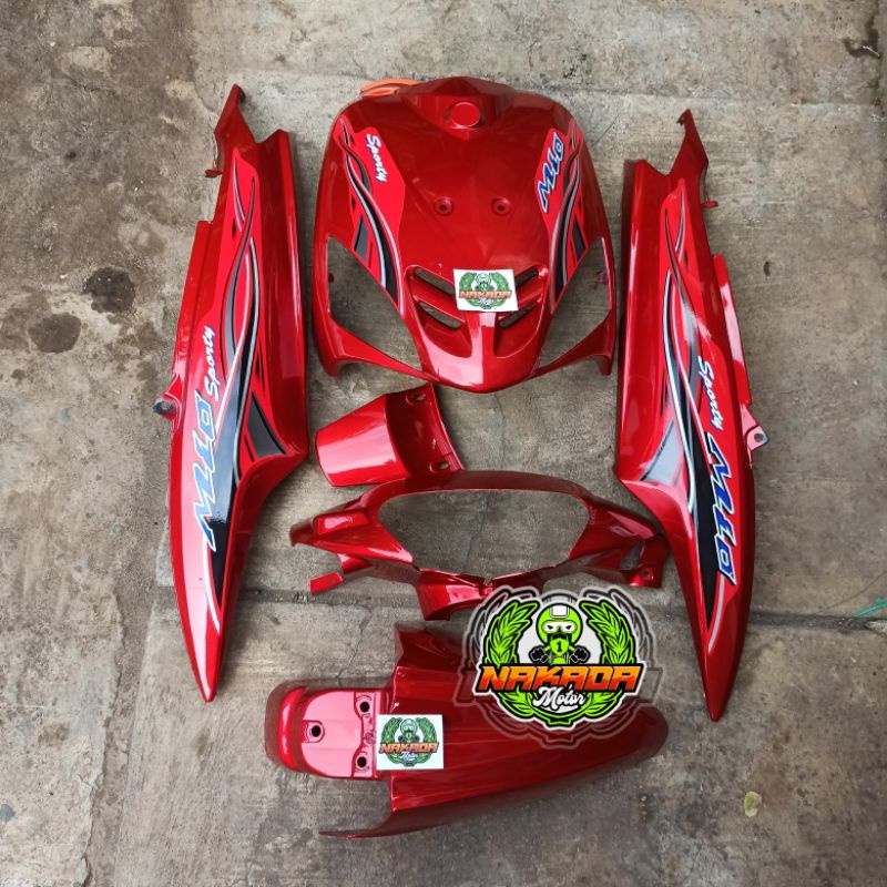 MERAH Yamaha Mio Sporty Full Set Body Smooth Mio Lama Maroon Color ...