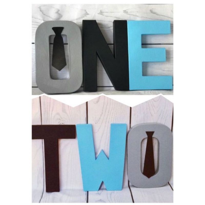 Boss Baby Theme 6 INCHES letter standee customized party decor painted ...