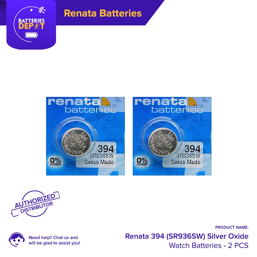 Renata 394 (SR936SW) Watch Batteries (sold by piece) | Shopee Philippines