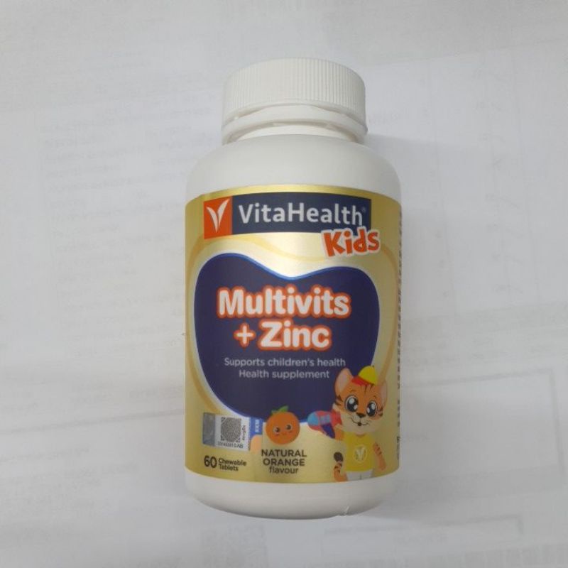 Vitahealth Kids Multivits + Zinc 60s (Orange Flavour)(Expiry Date:09/ ...