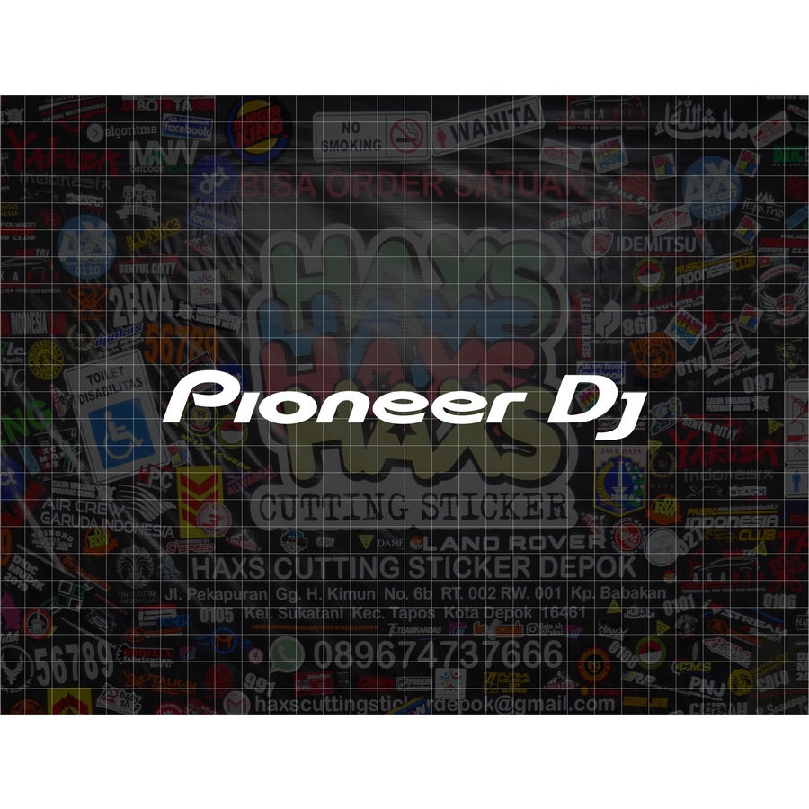 Pioneer Dj Logo Cutting Sticker Size 18 Cm for Cars & Motorbikes ...
