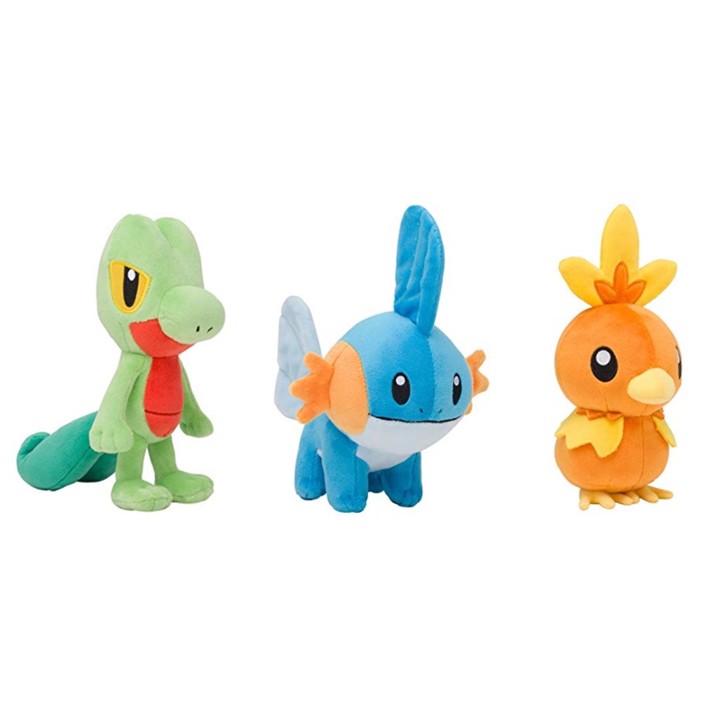 2022 pokemon Torchic Treecko Mudkip Ash Ketchum plush cute Anime chick ...