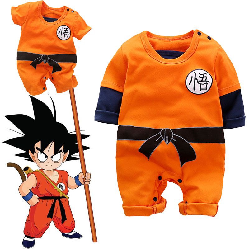 Newborn Baby Boys Dragon Ball Z Son Goku Cosplay Romper Bodysuit ...