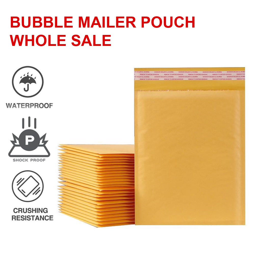 🇵🇭 COD Kraft Bubble Mailer Pouch w/ Sticky Seal Wrap Waterproof ...