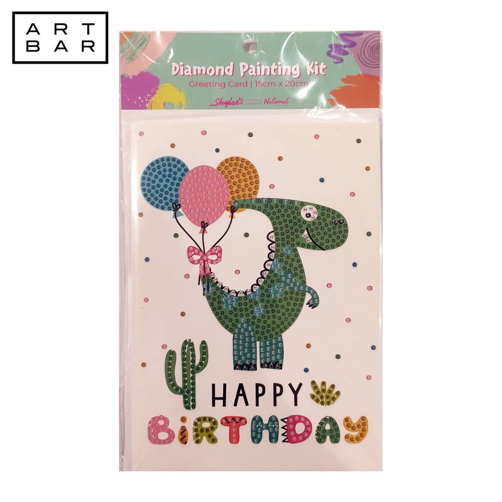 Skylar Diamond - Greeting Card Kit GC007 Dino Birthday | Shopee Philippines