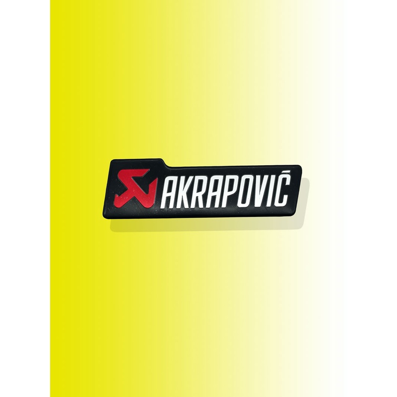 3D Aluminium Motorcycle Sticker Decal For Akrapovic Exhaust Muffler Car ...