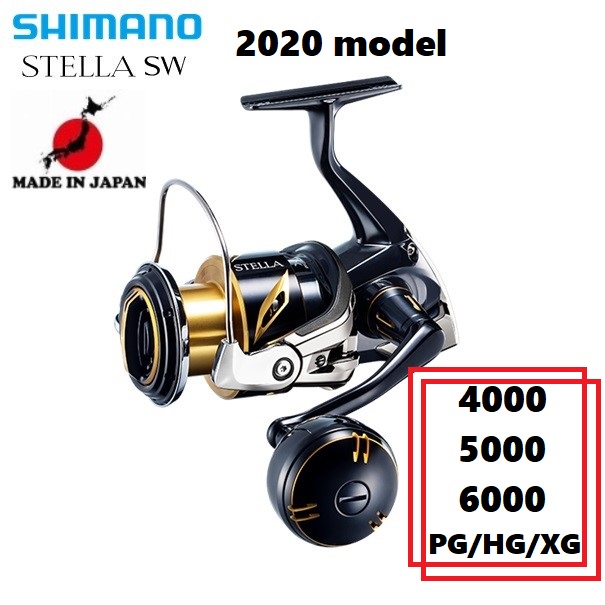 Shimano Stella SW 4000/5000/6000/PG/HG/XG 2020 model spinning reel【direct from Japan】【made in ...
