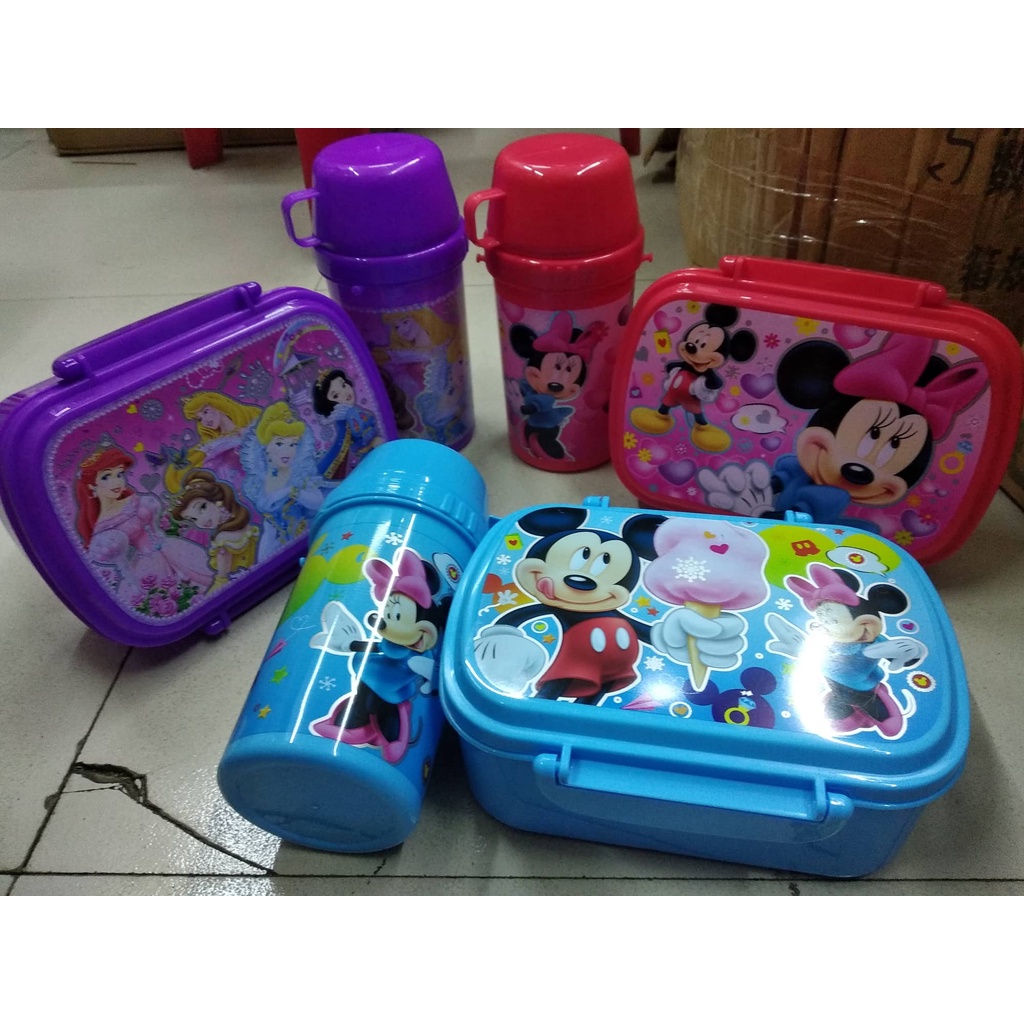 Cartoon Character Lunch Box w/Tumbler For Kids | Shopee Philippines