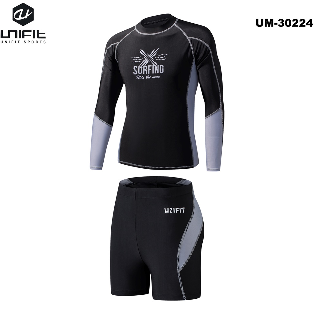 UNIFIT Men's Rash Guard Swimsuit Swimwear Dri-Fit Rush Guard Terno UM ...