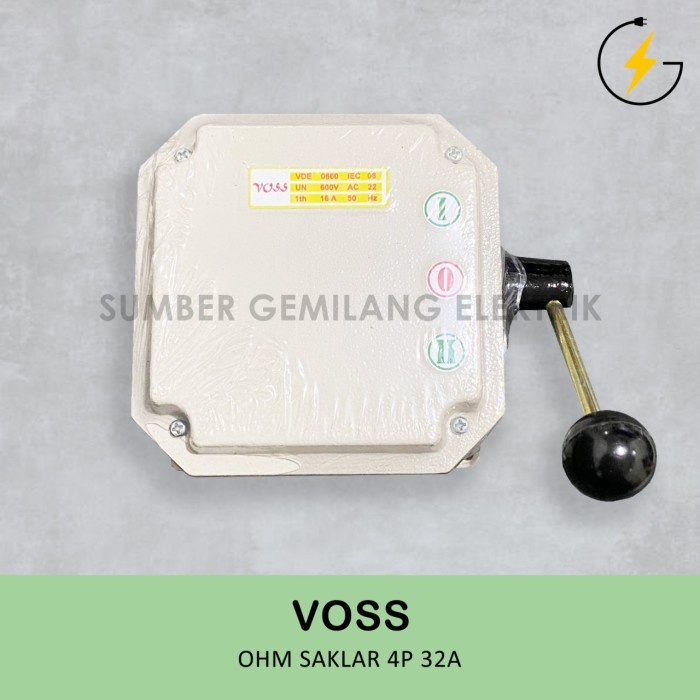 Tokochitrae- Genset/Handle/Ohm Switch/Cam Starter/Cos 4P 32A Voss ...