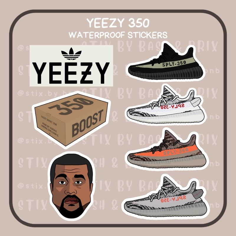 Yeezy Waterproof Stickers | Vinyl Stickers for Laptop Cellphone Tumbler ...