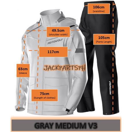 MOTOWOLF RAINCOAT. JACKET and PANTS. MDL0401 V1, MDL0403 V3 AND ...