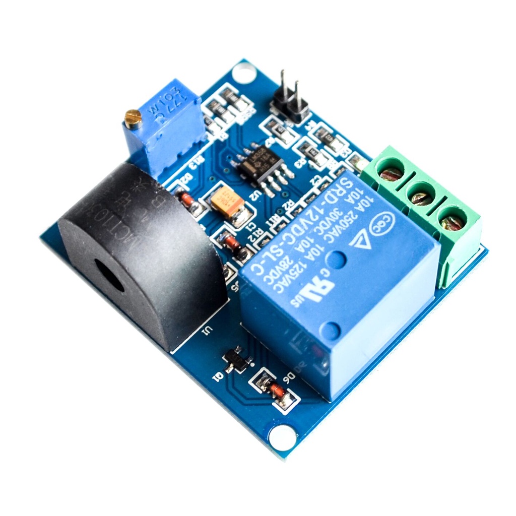 5A overcurrent protection sensor module AC current sensor 12V relay ...