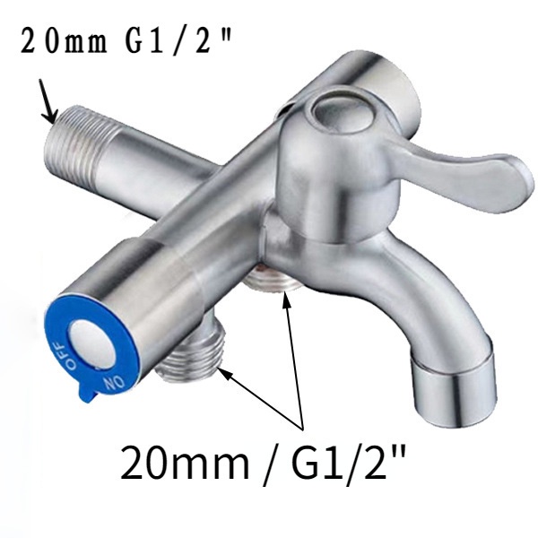 304 Stainless Steel Three Tap Multifunctional Stainless Steel Faucet ...