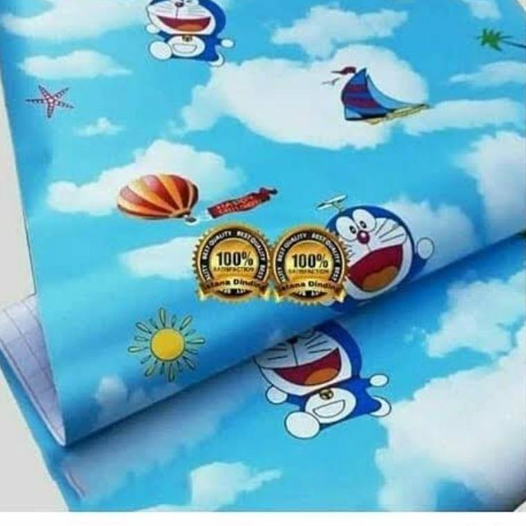 Doraemon Cloud Motif Bedroom Wall Wallpaper / Waterproof {PGA.18Oc22R ...