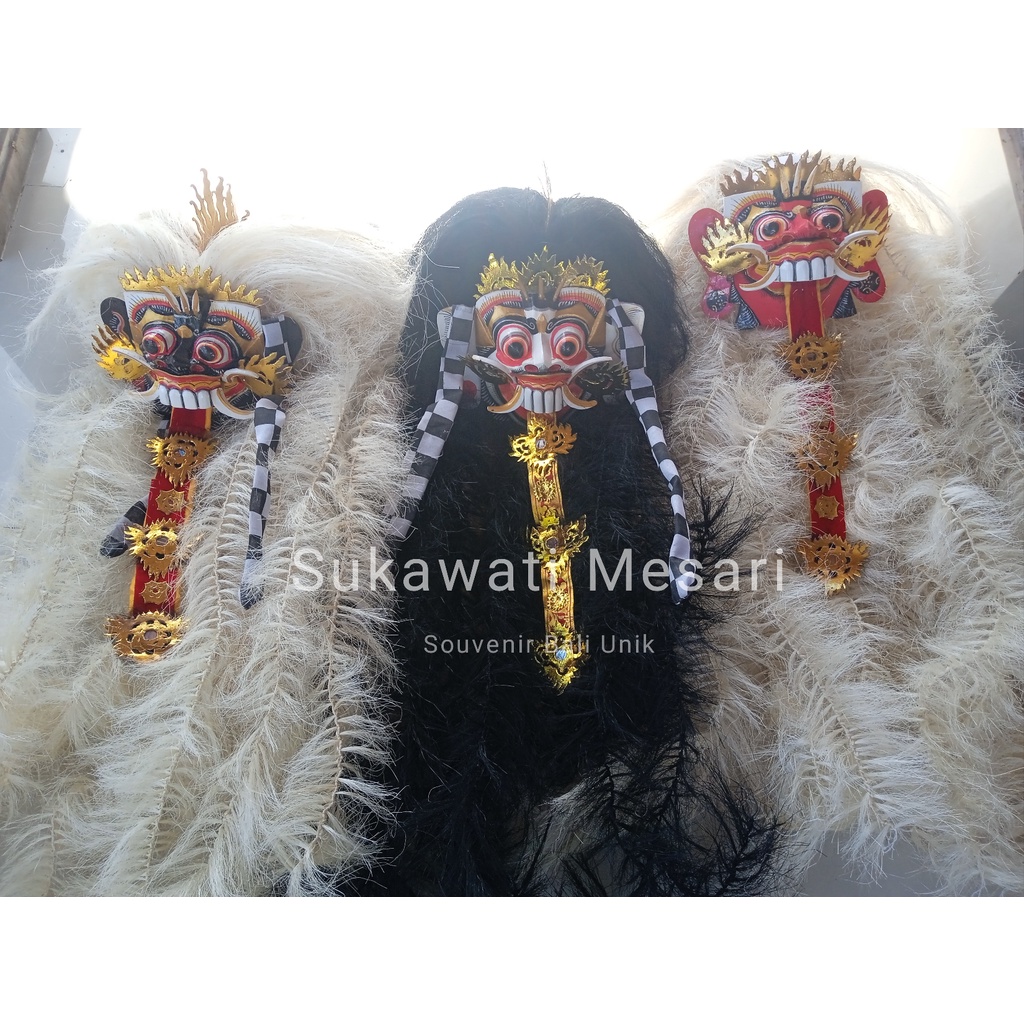 Tapel Mebok Leak Mask Bali Bali Complete With Hair And Tongue Feathers ...