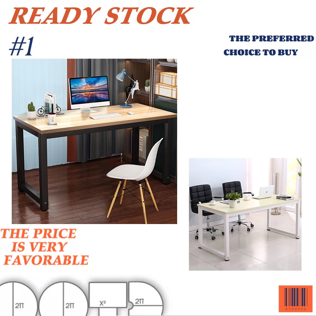 CODComputer desk table 120CM Office table study desk PC laptop table ...