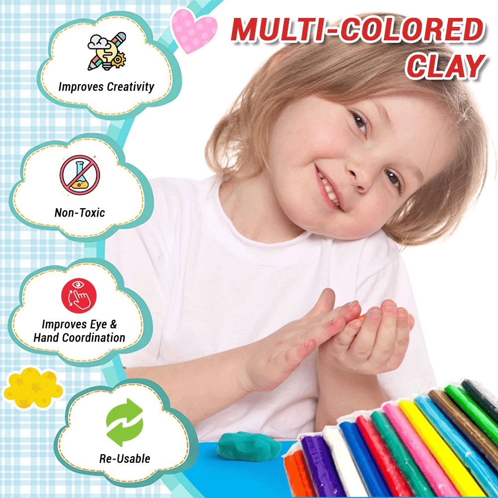 Wintop】Joy Modelling Clay Bar | Reusable Crafts Materials for Arts and ...