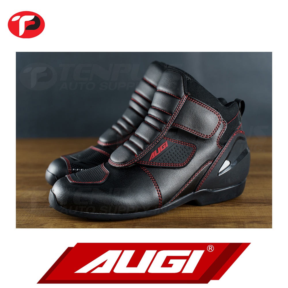 Augi Racing Boots Ar-4 Black Red | Shopee Philippines