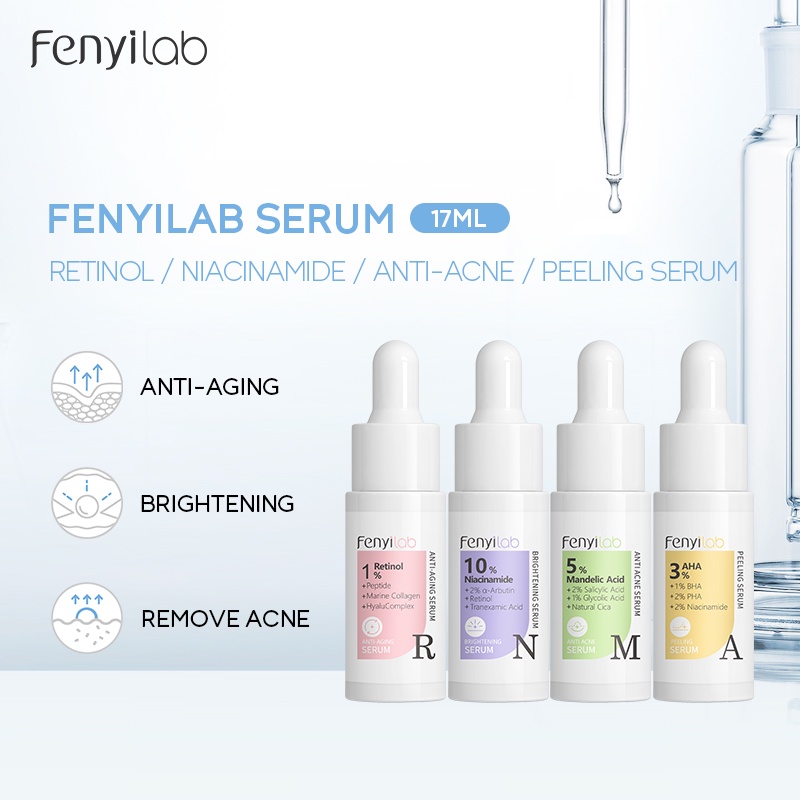 Fenyi Lab Peeling Serum Retinol 10% Niacinamide Fade Blemishes Essence ...