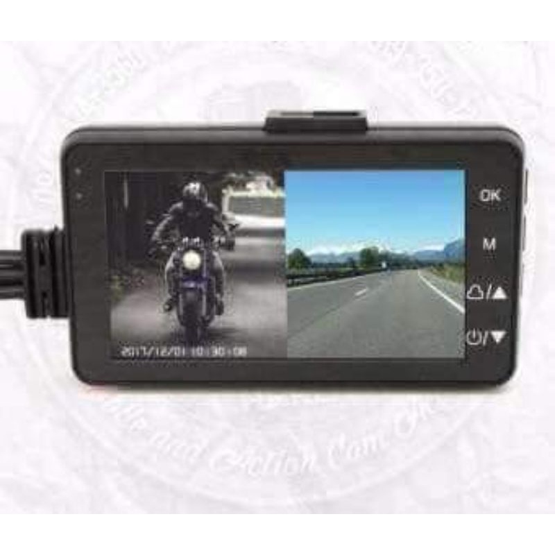 MOTORCYCLE WATER PROOF DUAL CAM DASH CAM | Shopee Philippines