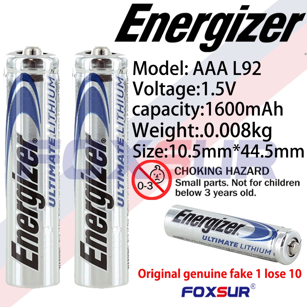 Energizer AAA L92 Ultimate Lithium Battery Pack of 2 | Shopee Philippines
