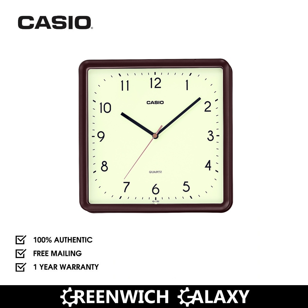 Casio Analog Wall Clock (IQ-152-5D) | Shopee Philippines