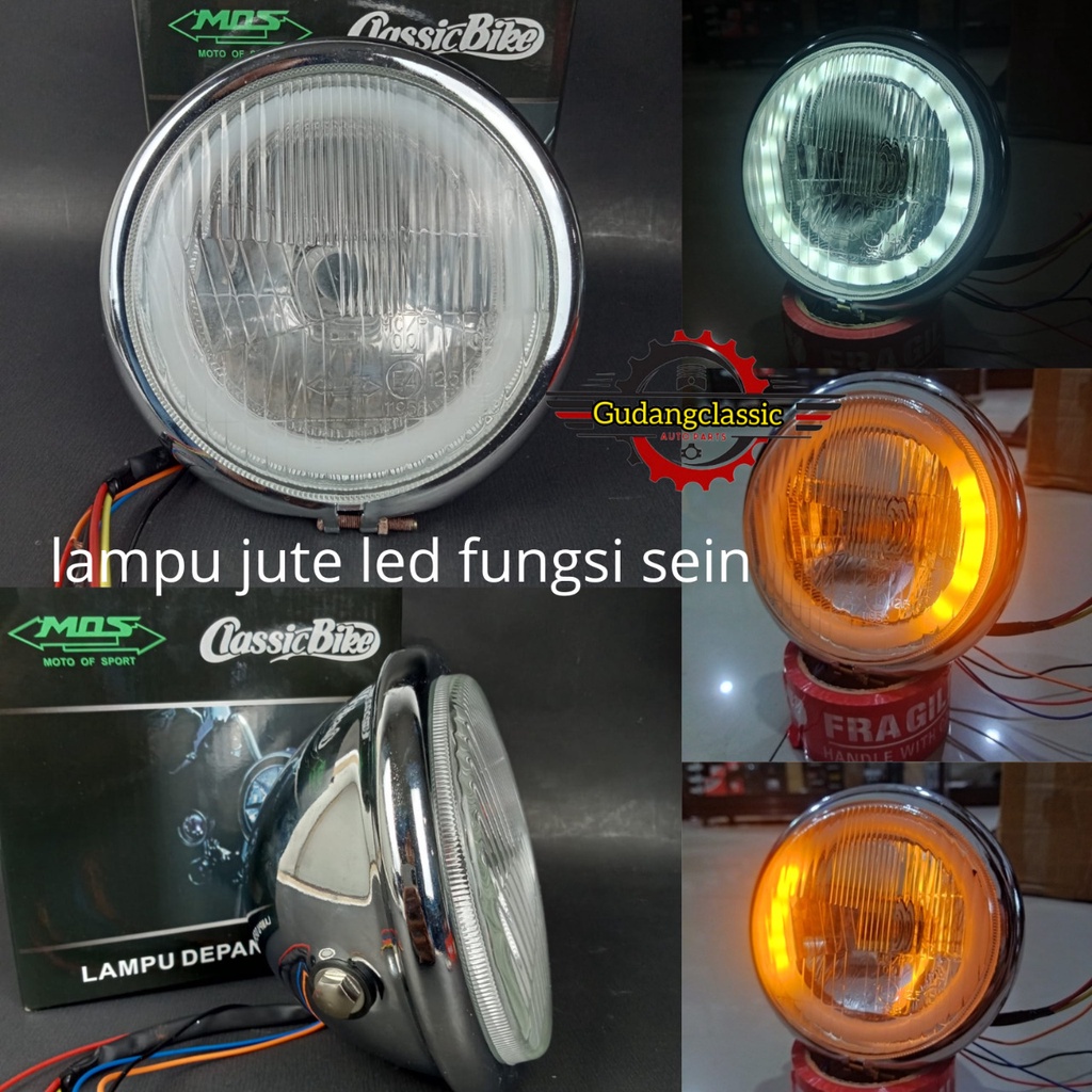 Autopal model reflector headlight Iron jute flat glass angel eye ...